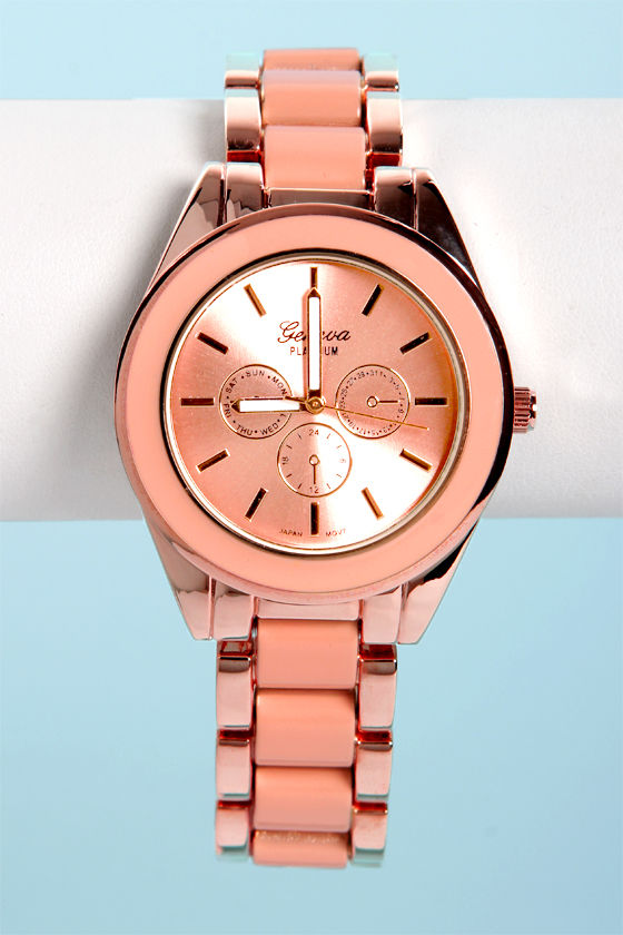 Cute Peach Watch - Gold Watch - $22.00 - Lulus