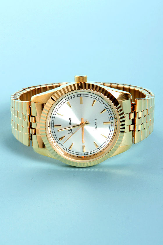 Classic Gold Watch - Boyfriend Watch - Stretch Watch - $20.00 - Lulus