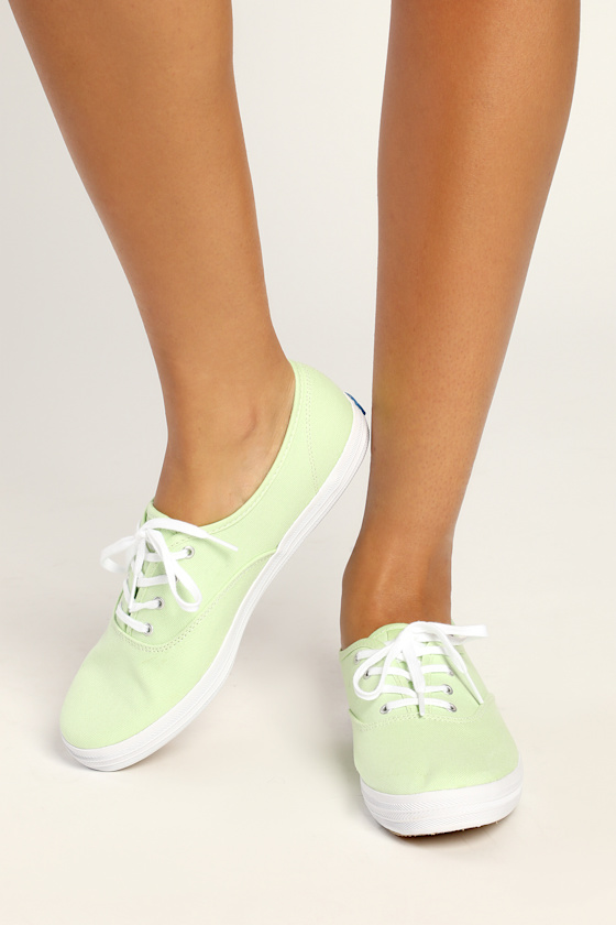 Keds Champion - Green Sneakers - Lace-Up Sneakers - Lulus