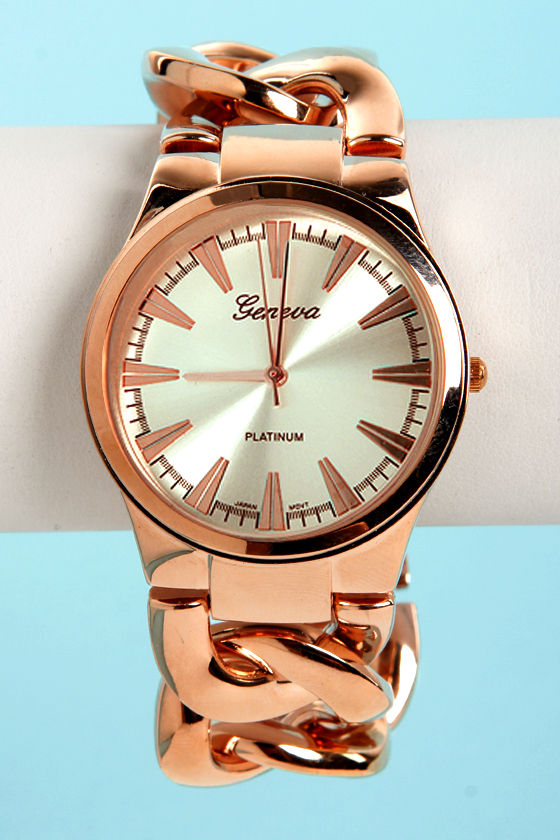 Chic Rose Gold Watch - Chain Watch - $22.00 - Lulus