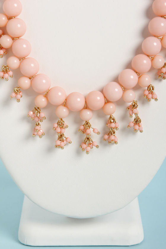 Beautiful Pink Necklace - Statement Necklace - Bubble Necklace - $18.00 ...