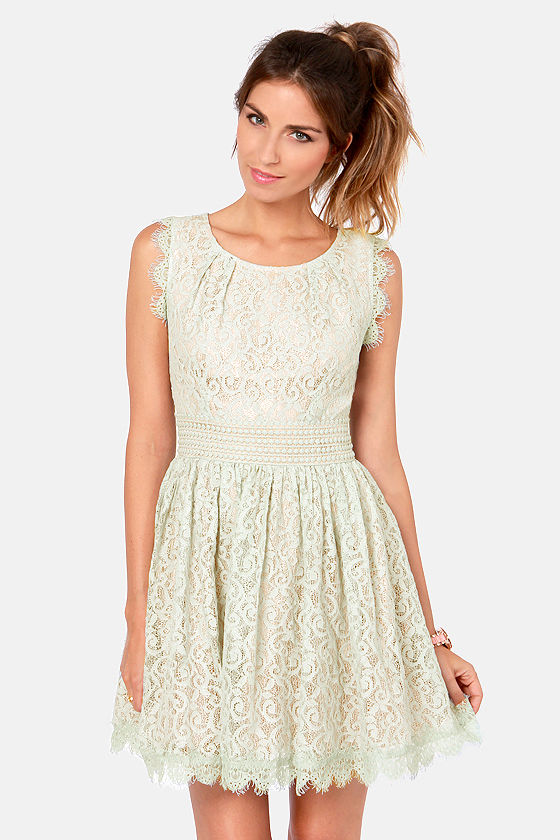 Darling Angelina Dress - Pale Blue Dress - Lace Dress - $121.00 - Lulus