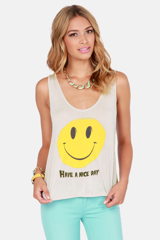 Rhythm Nice Top - Beige Top - Tank Top - $28.00 - Lulus