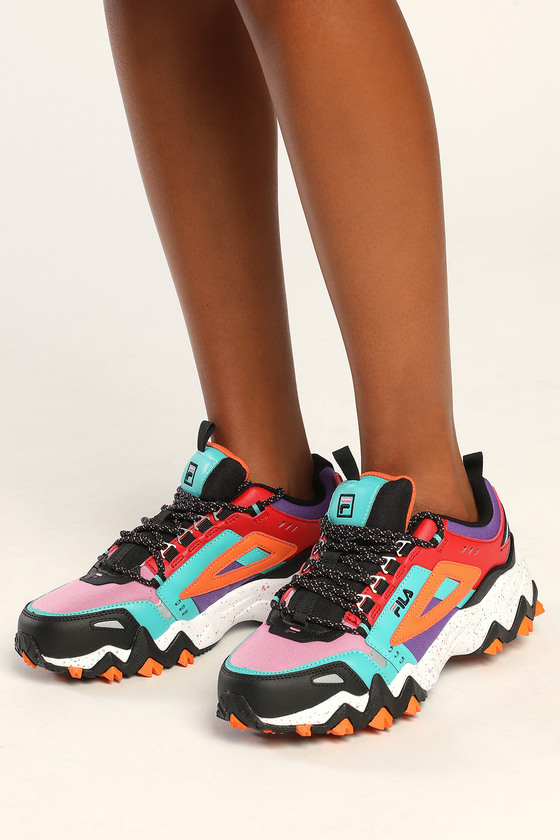 Fila Oakmont Tr Multi Chunky Sneakers Color Block Sneakers Lulus