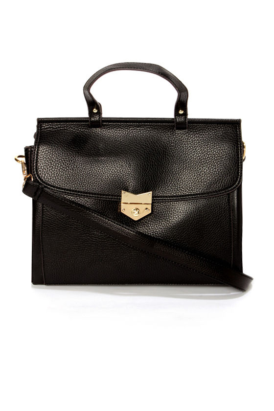 Chic Black Handbag - Vegan Leather Handbag - $53.00 - Lulus