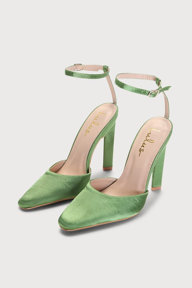 Green Stiletto Heels