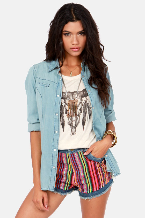 Ladakh Mexicana Shorts - High-Rise Shorts - Print Shorts - $75.00 - Lulus
