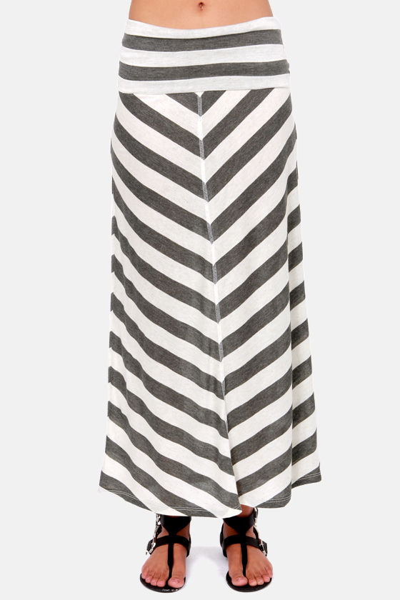 Lucy Love Cape Cod Skirt - Striped Skirt - Maxi Skirt - $46.00 - Lulus