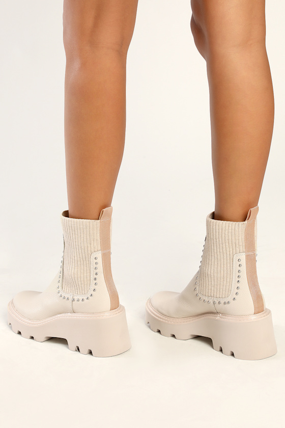 Dolce Vita Hoven H2O - Ivory Chelsea Boots - Slip-On Boots - Lulus