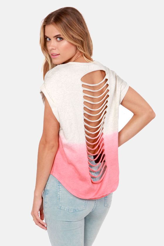 Cute Dip-Dye Top - Red Top - Sweater Top - $43.00 - Lulus