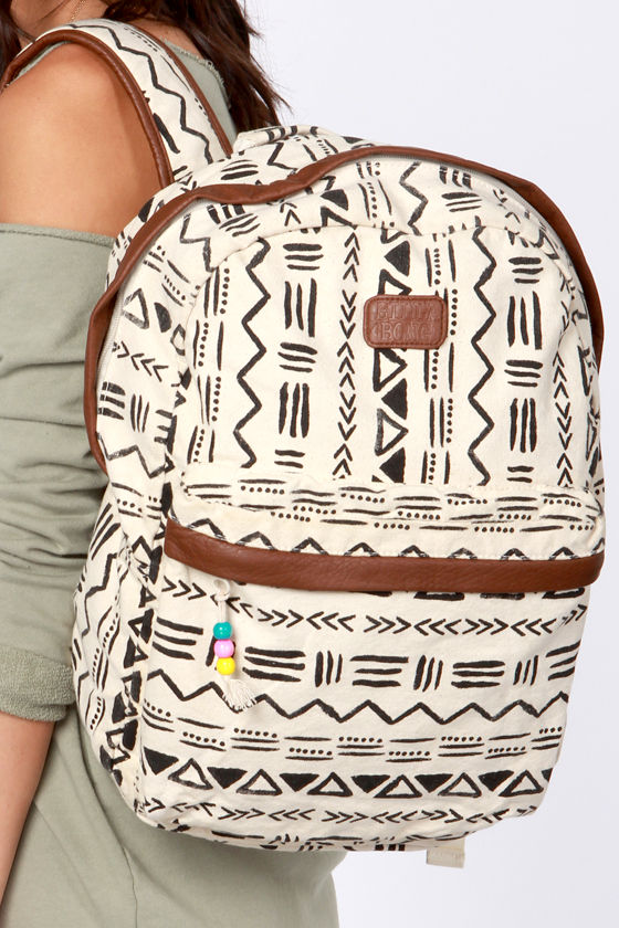 Billabong Secret Dreamin' Bacpack - Tribal Print Backpack - $54.00 - Lulus