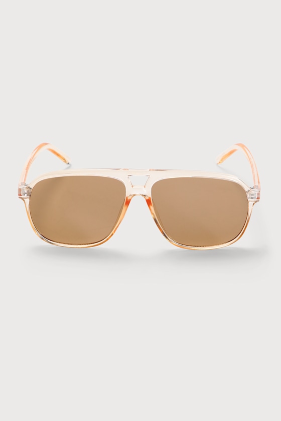 Clear Aviator Sunglasses - Clear Aviators - Chunky Aviators - Lulus
