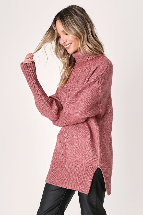 Heather Rose Sweater - Cable Knit Sweater - Oversized Sweater - Lulus