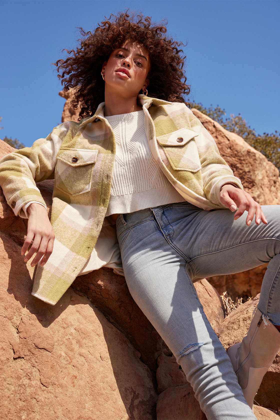 Green Jacket - Plaid Jacket - Plaid Shacket - Flannel Jacket - Lulus