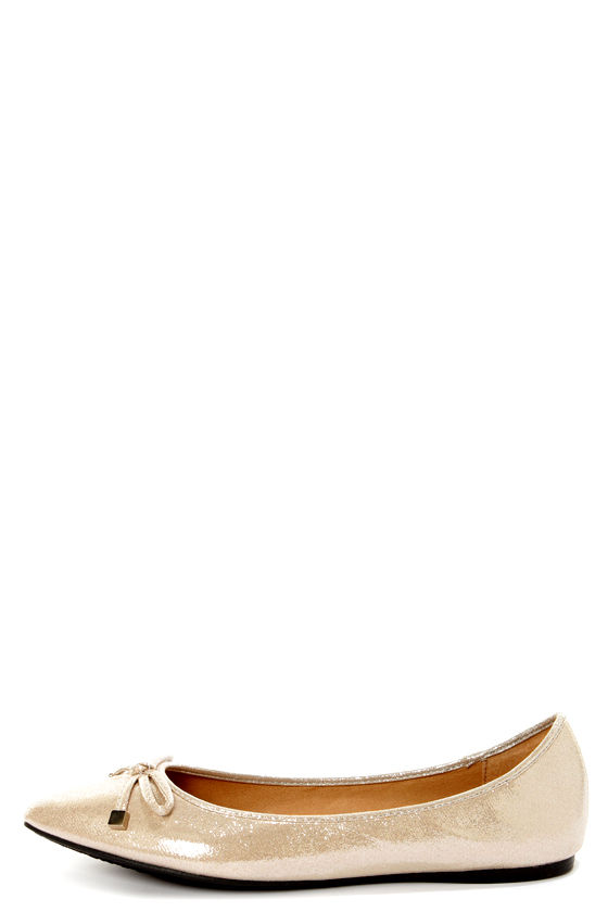 Talia 02 Silver Metallic Pointed Flats - $19.00 - Lulus