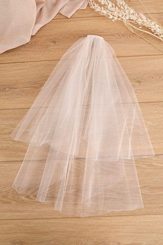 White Veil - White Tiered Veil - Mesh Veil - Bridal Accessories - Lulus