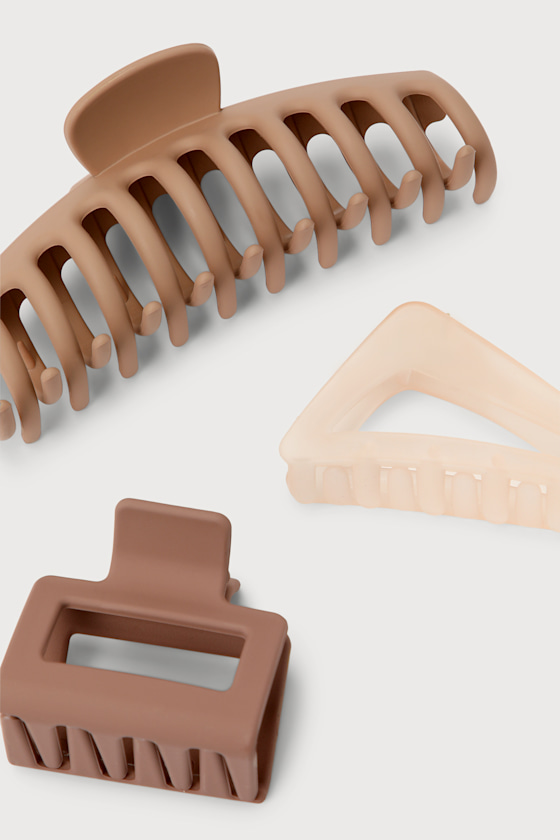 KITSCH Assorted Claw Clip - 3PC Claw Clip Set - Hair Clip Set - Lulus