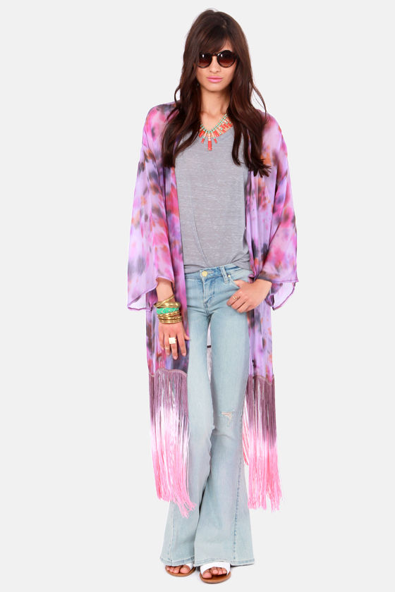 Gypsy Junkies Georgie Top - Purple Top - Kimono Top - $119.00 - Lulus
