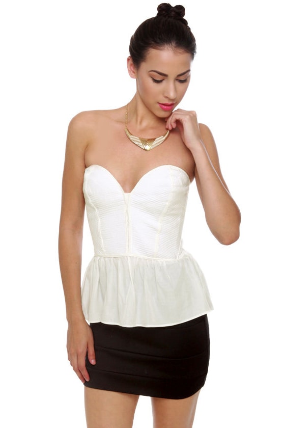 Sexy White Top - Bustier Top - Strapless Top - $42.00 - Lulus Sexy White Top - Bustier Top - Strapless Top - $42.00 - Lulus