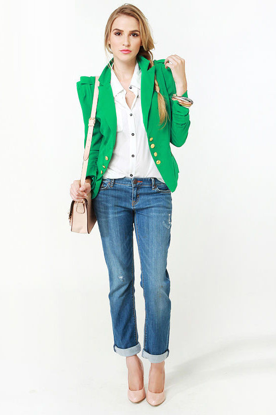 Cute Green Jacket - Green Blazer - $56.00 - Lulus