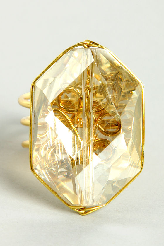 Candy Crystal Clear Ring - $12 : Fashion at Lulus.com