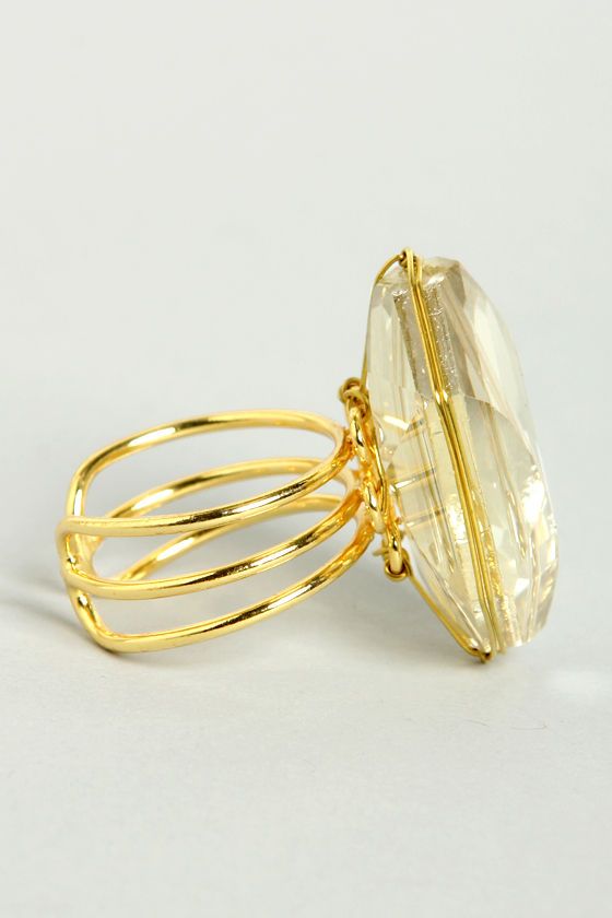 Candy Crystal Clear Ring - $12 : Fashion at Lulus.com