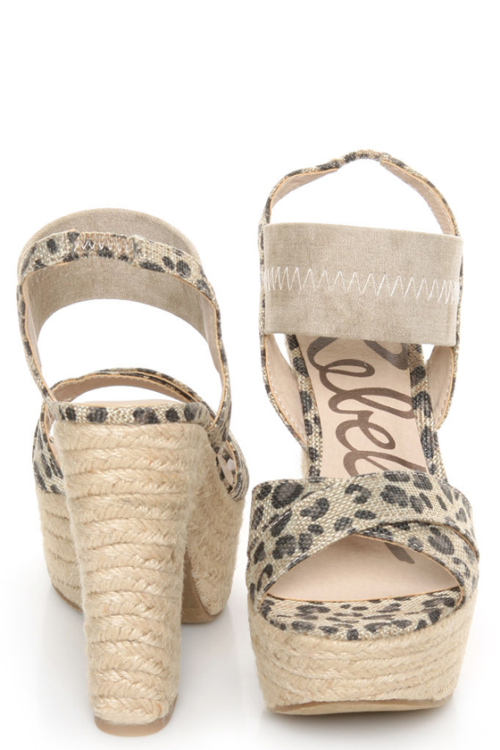 Rebels Ursula Leopard Print Platform Espadrille Sandals - $69.00 - Lulus