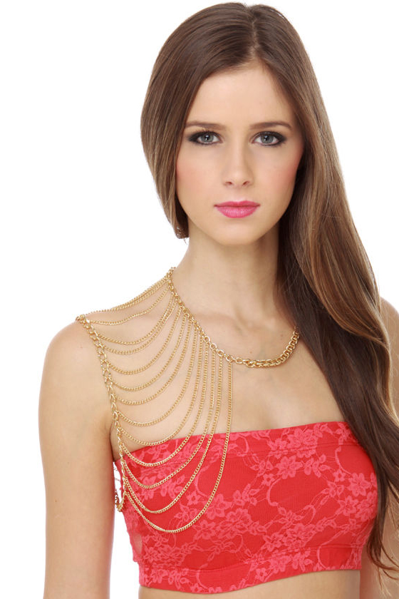 Shoulder Chain - Gold Shoulder Chain - Silver Shoulder Chain - $20.00 ...