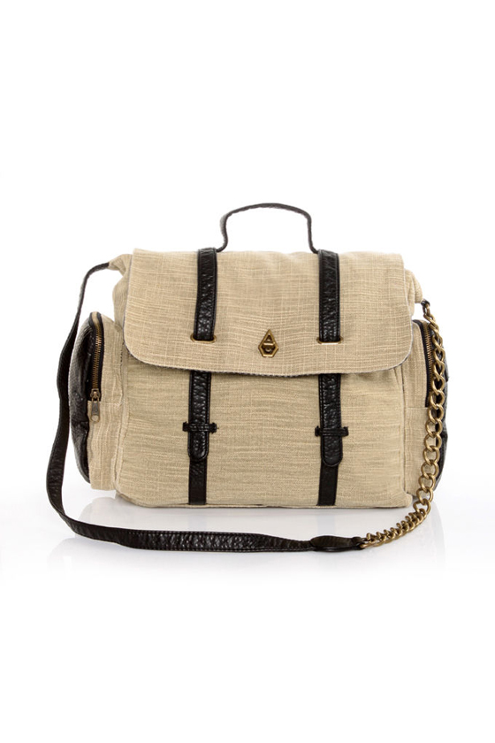 Volcom Fight Night Satchel - Khaki Handbag - Beige Handbag - Vegan ...
