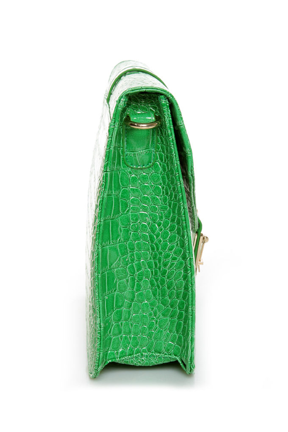 Cute Green Purse - Alligator Purse - Crocodile Purse - Vegan Purse ...
