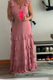 Black Bridesmaid Dress - Ruffled Maxi Dress - Tiered Maxi Dress - Lulus