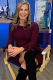 Burgundy Wrap Dress - Sweater Dress - Flounce Sleeve Dress - Lulus